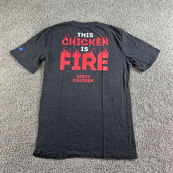 Barco Uniforms | Shirts | Wendys Shirt Mens M Gray This Chicken Is Fire ...